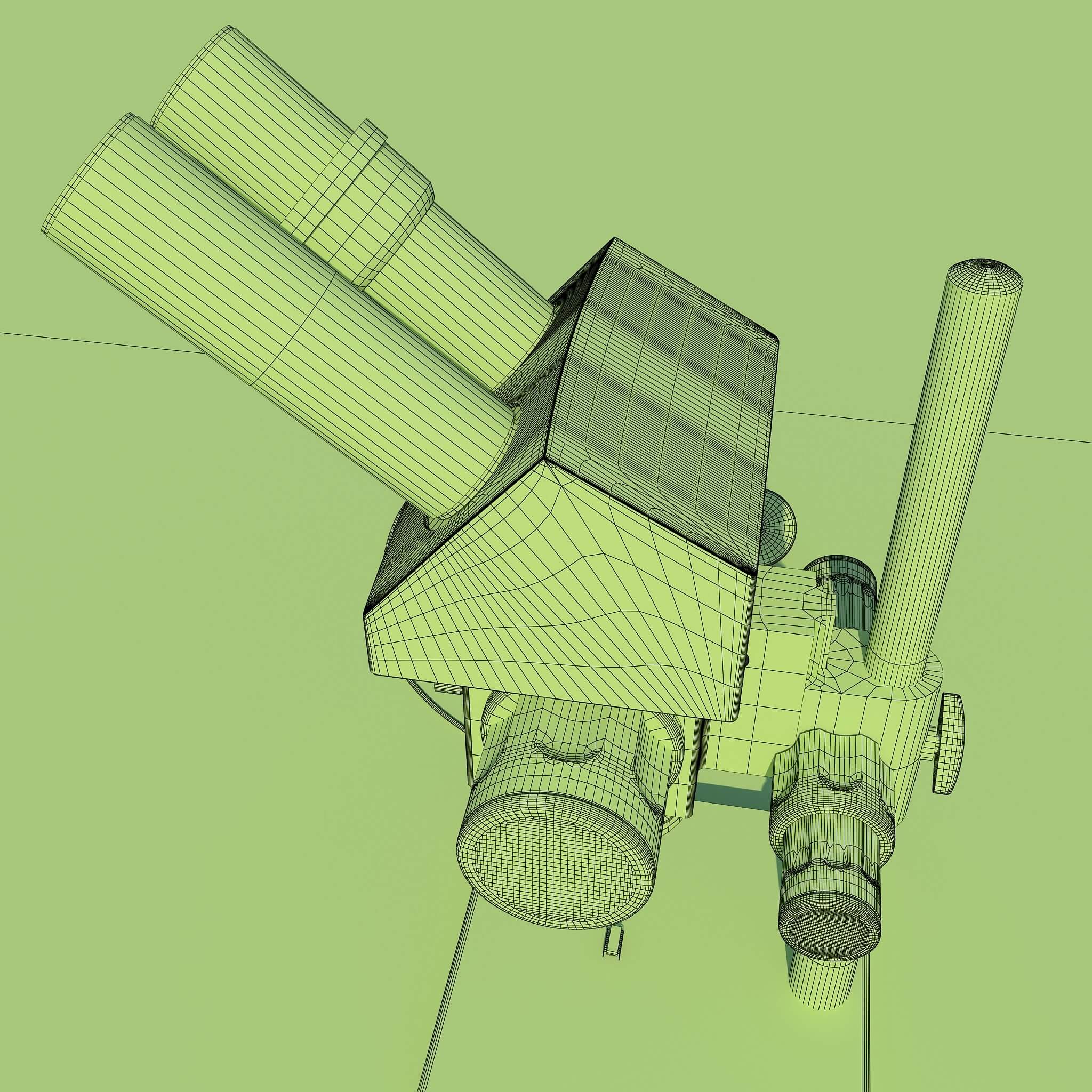 Old Microscope - 3D Model by pressformer