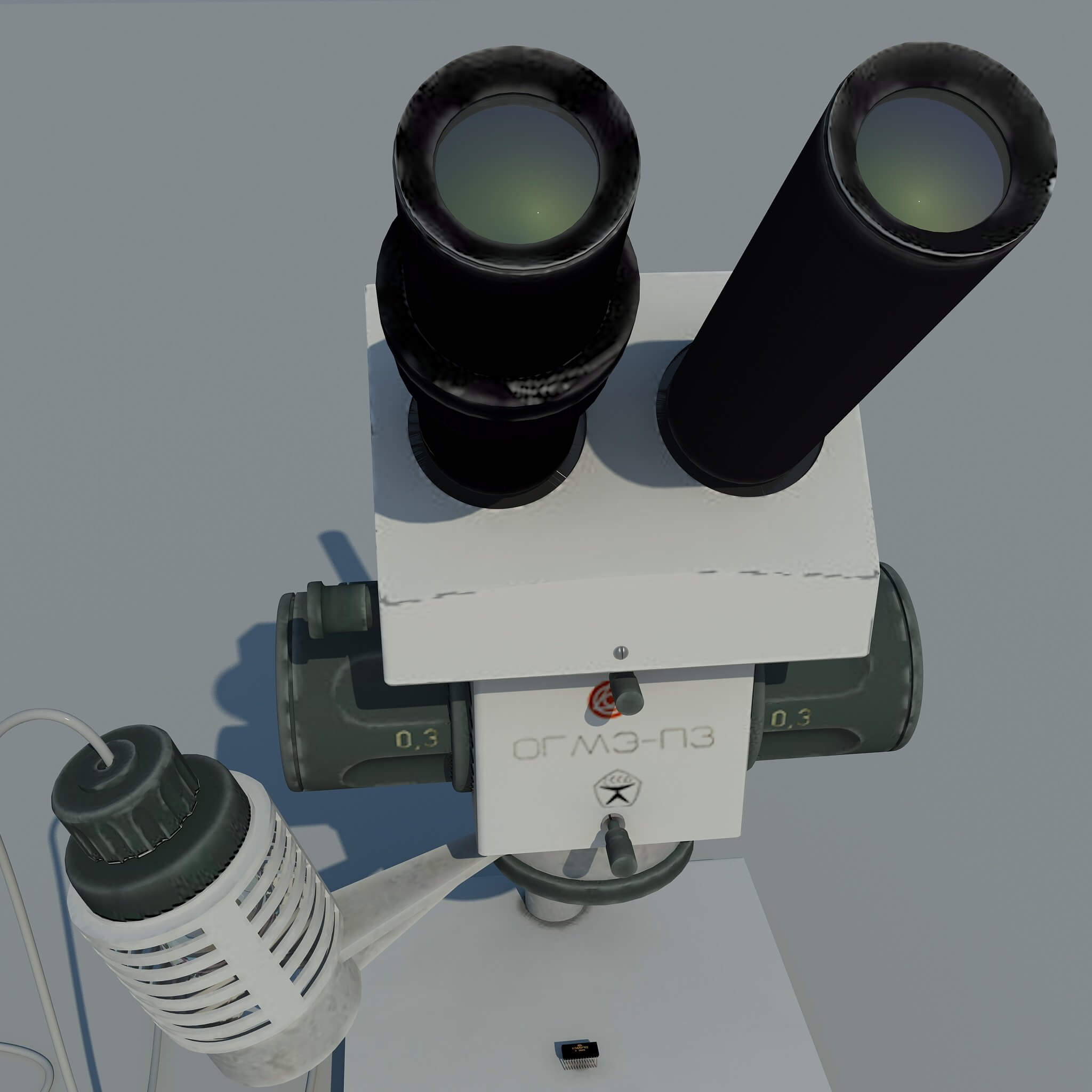 Old Microscope - 3D Model by pressformer