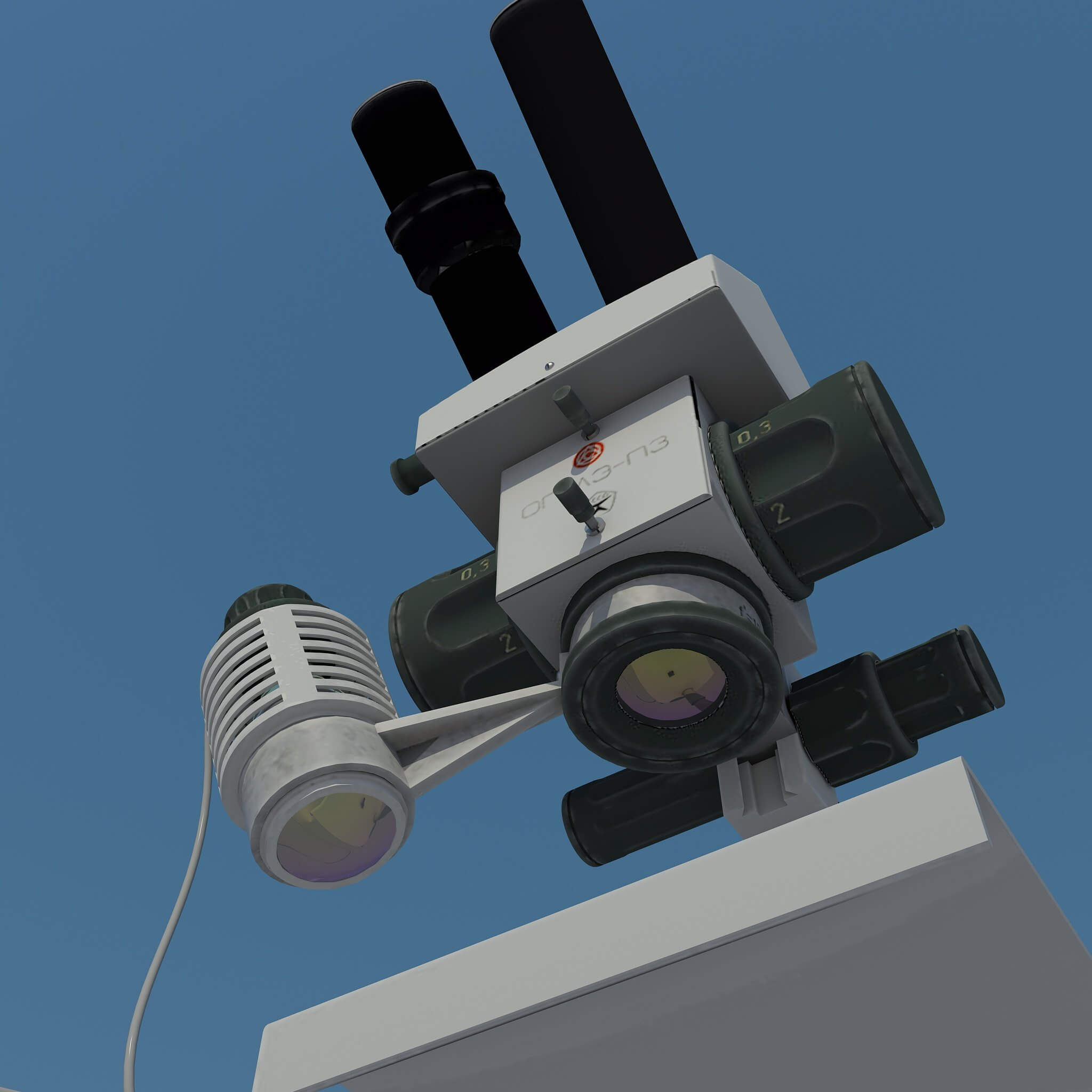 Old Microscope - 3D Model by pressformer