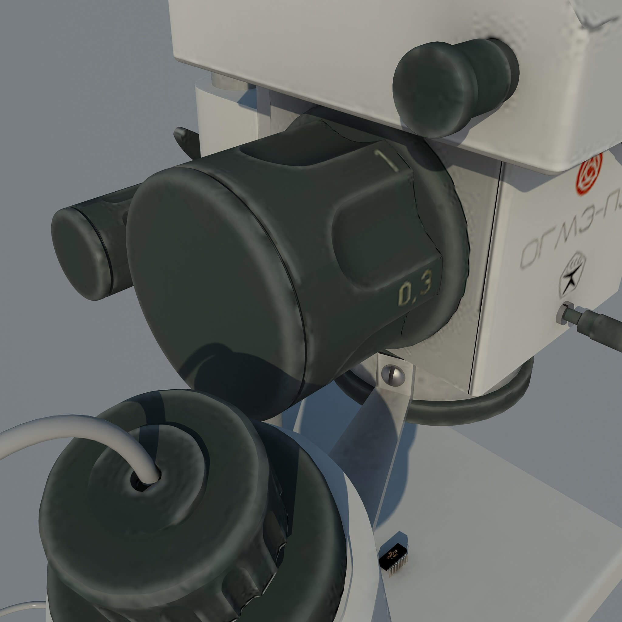 Old Microscope - 3D Model by pressformer