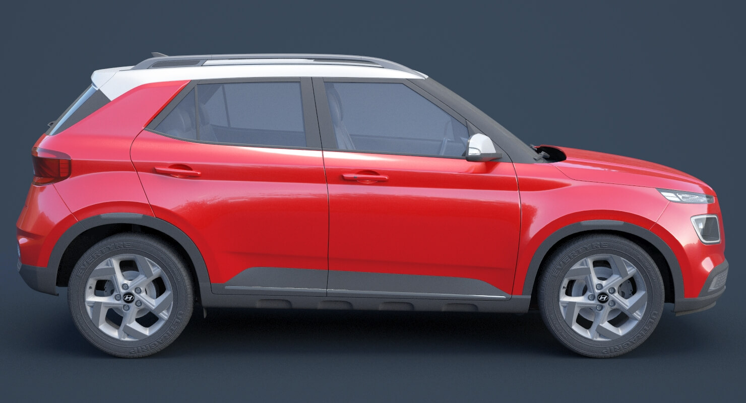 Hyundai Venue 2020 - 3D Model by Prime3D
