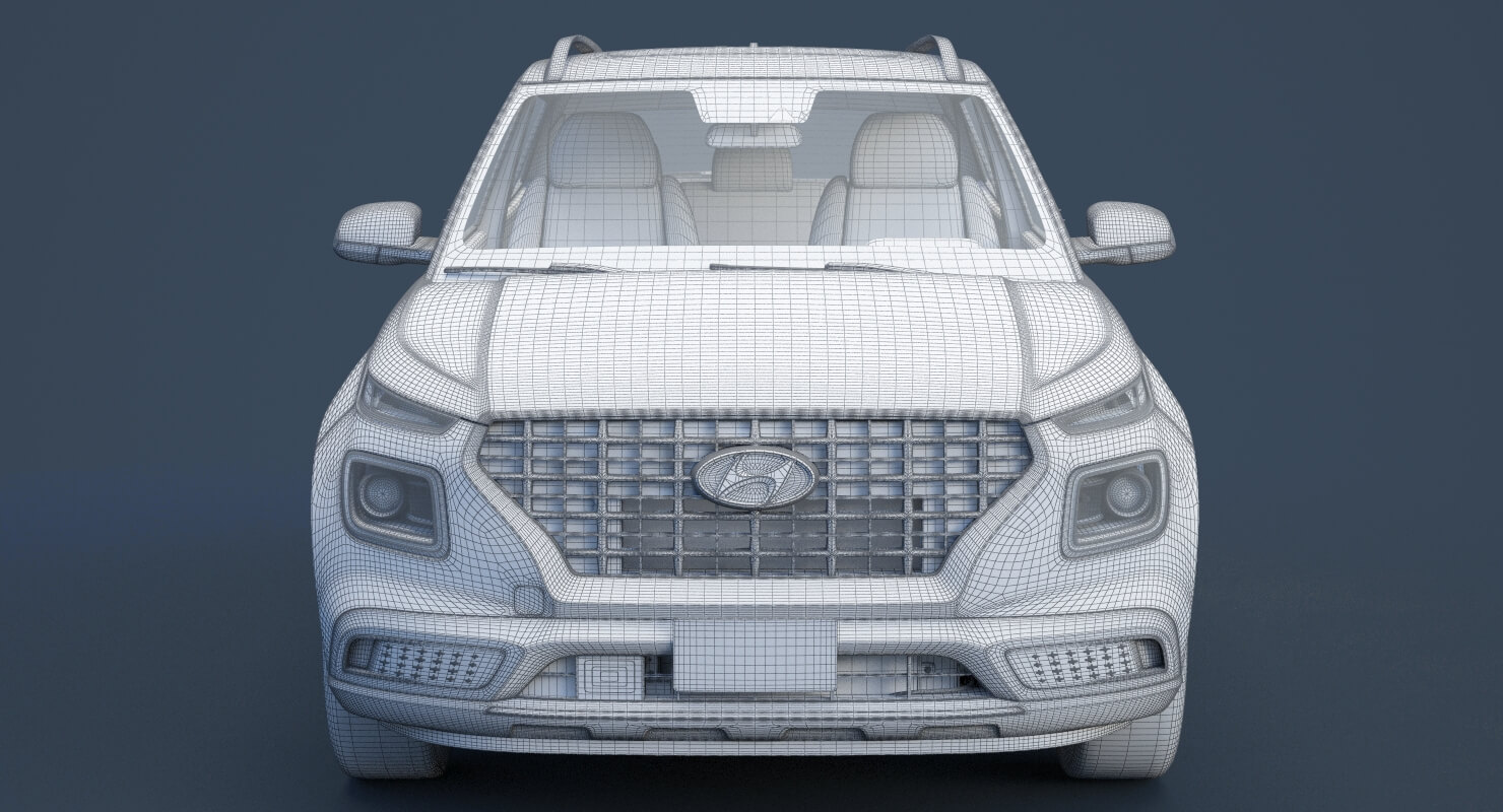 Hyundai Venue 2020 - 3D Model by Prime3D