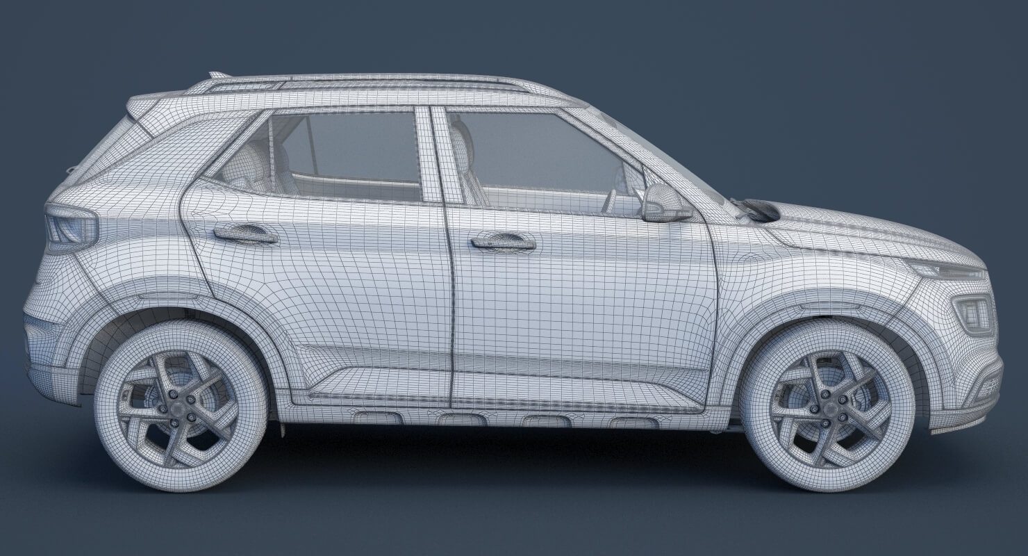 Hyundai Venue 2020 - 3D Model by Prime3D