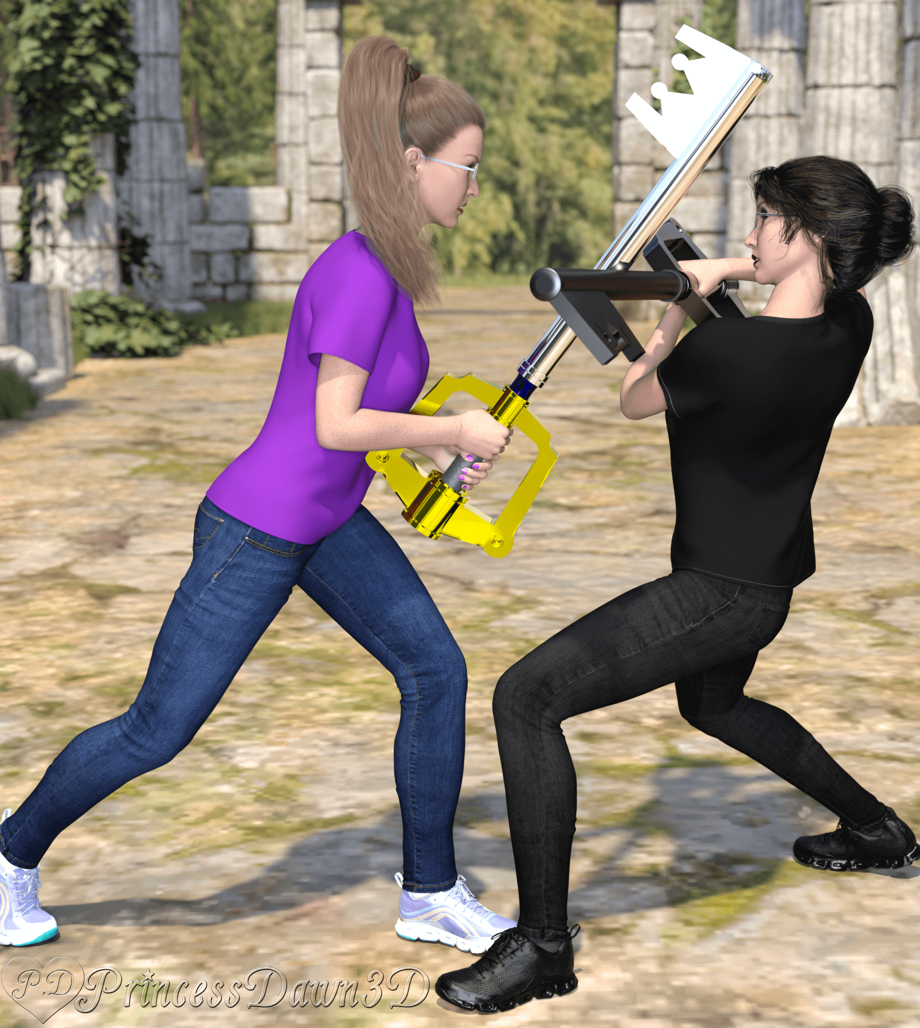 I Will Fight 3D Render, Digital Art by PrincessDawn3D