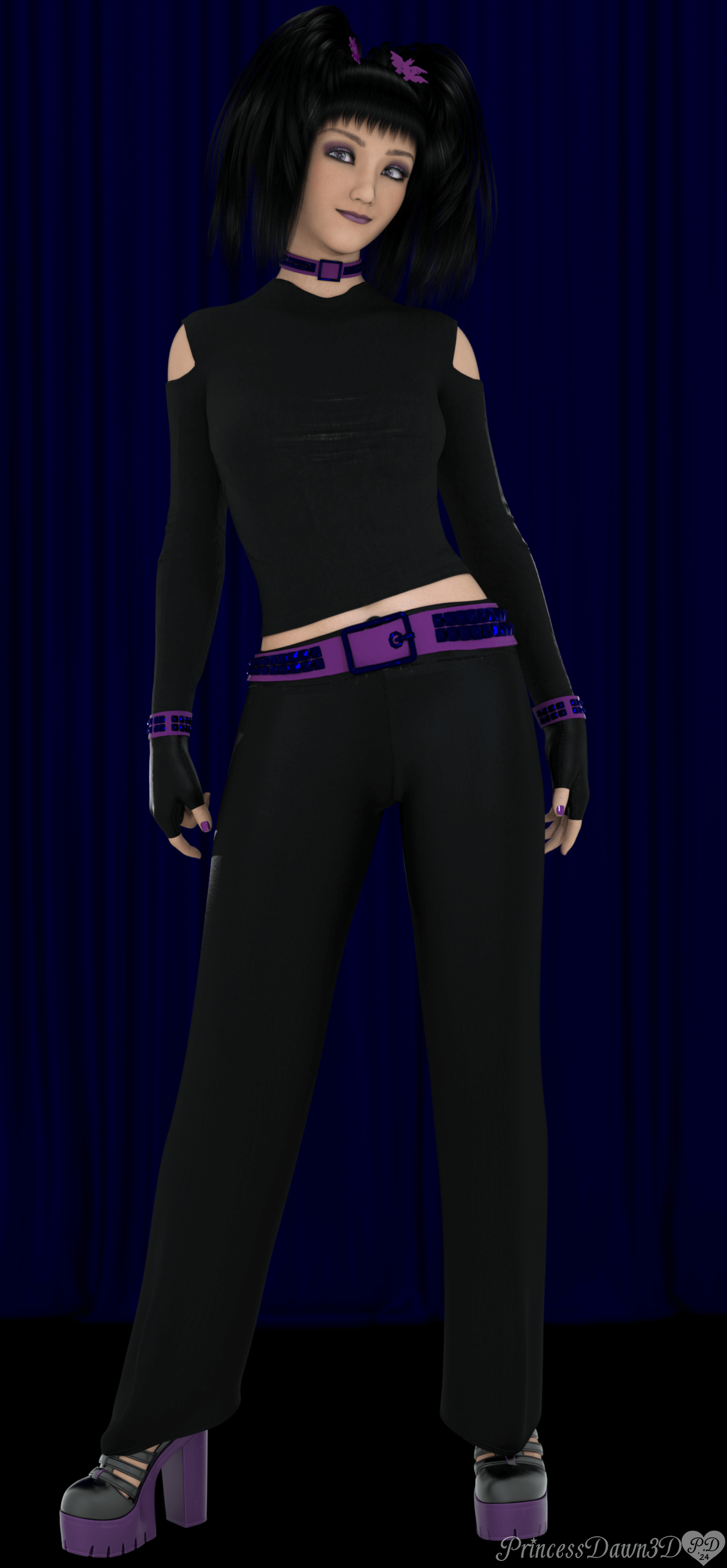 Luna's Standing Promo 3D Render, Digital Art by PrincessDawn3D