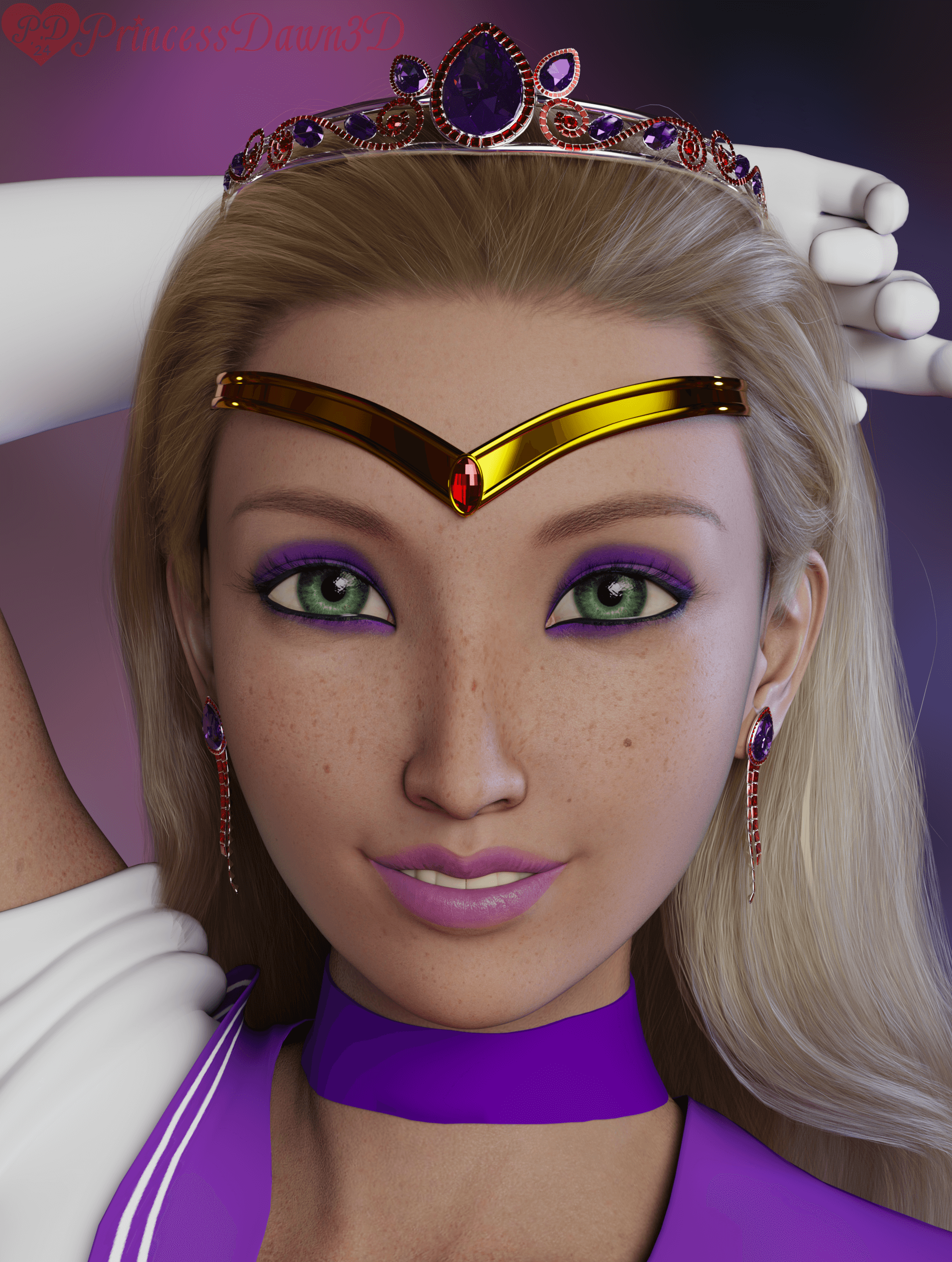 Sailor Princess Portrait 3D Render | RenderHub Gallery