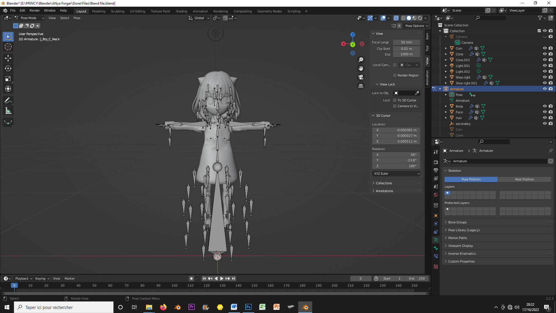 Anya Forger - 3D Model by Princy