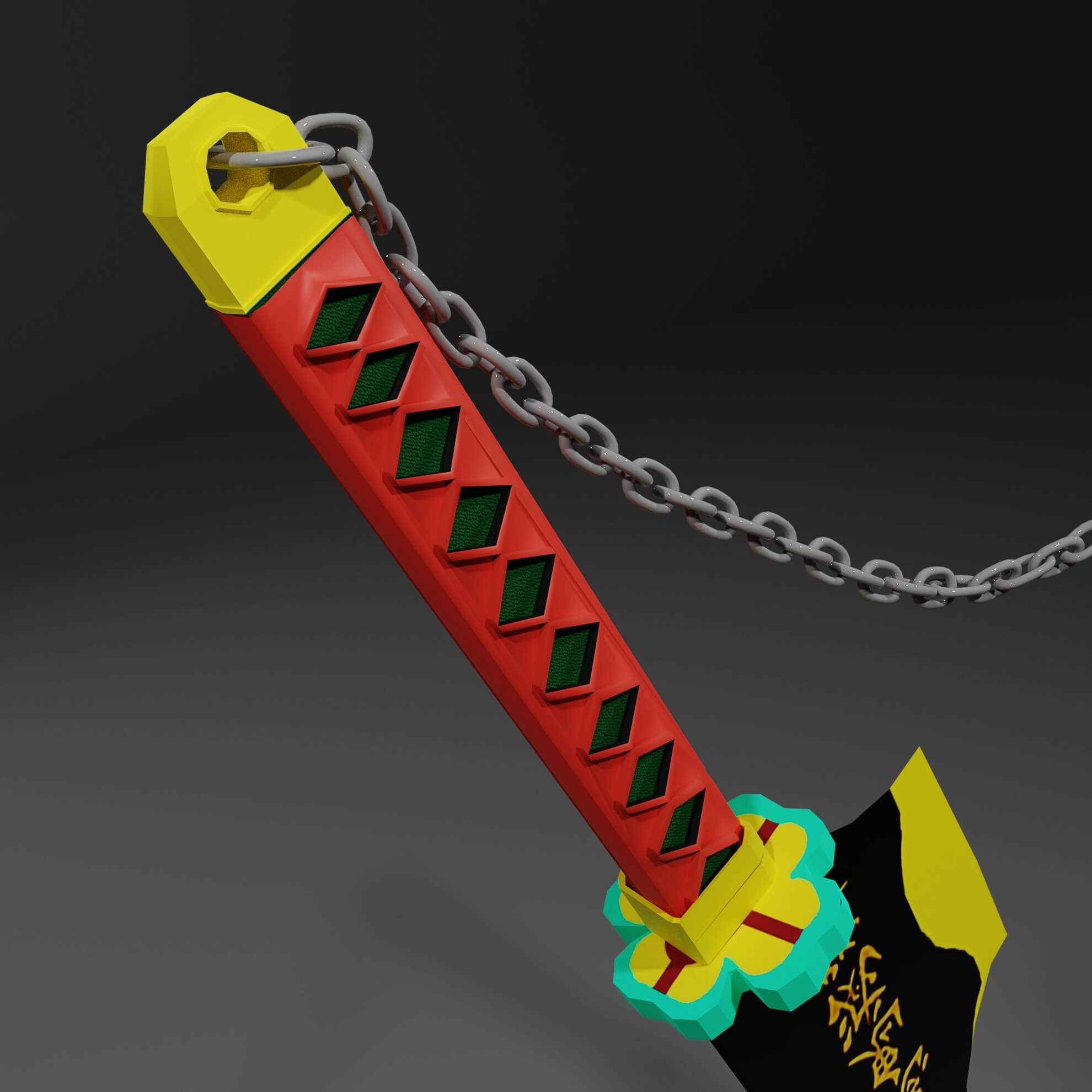 Tengen Uzui's Swords (Kimetsu No Yaiba) - 3D Model by Princy