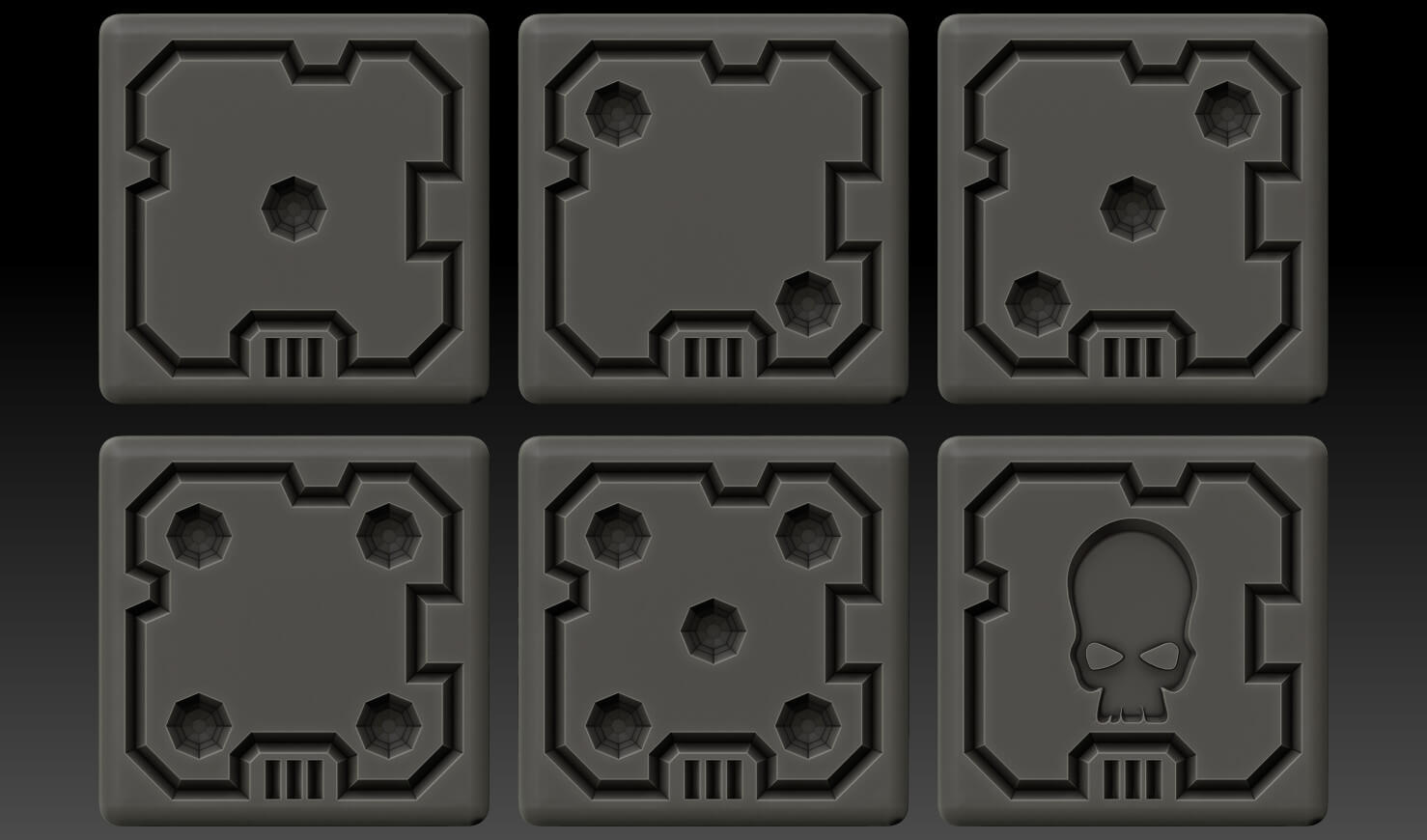 14mm - Adept Astartes Dice Set 3D Model by PRiNG