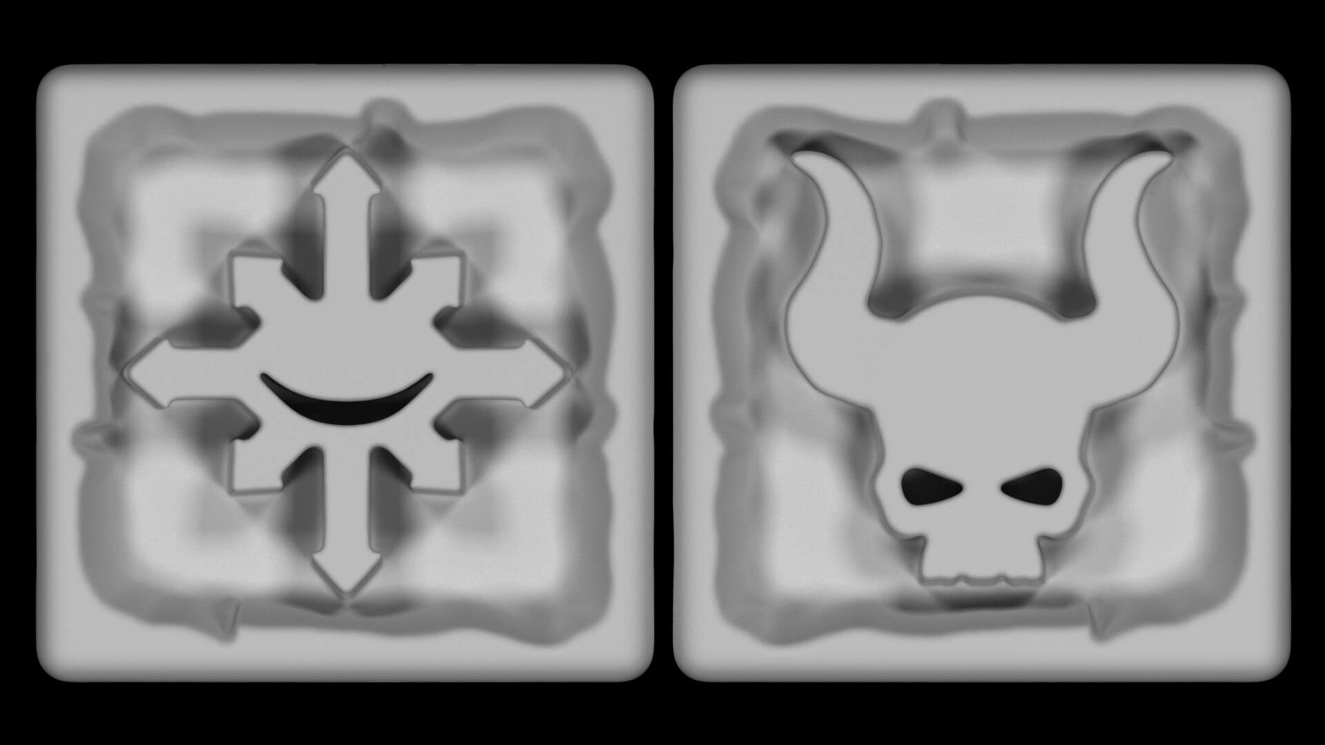 14mm - Chaos Space Marine Dice Set 3D Model by PRiNG