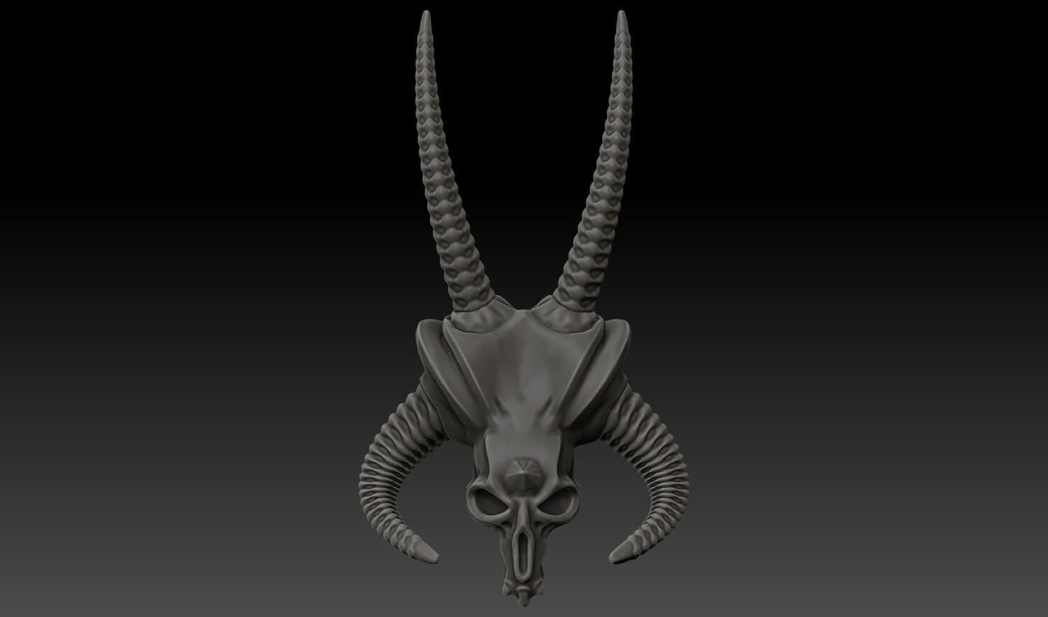 Horned Skulls Set - 3D Model by PRiNG