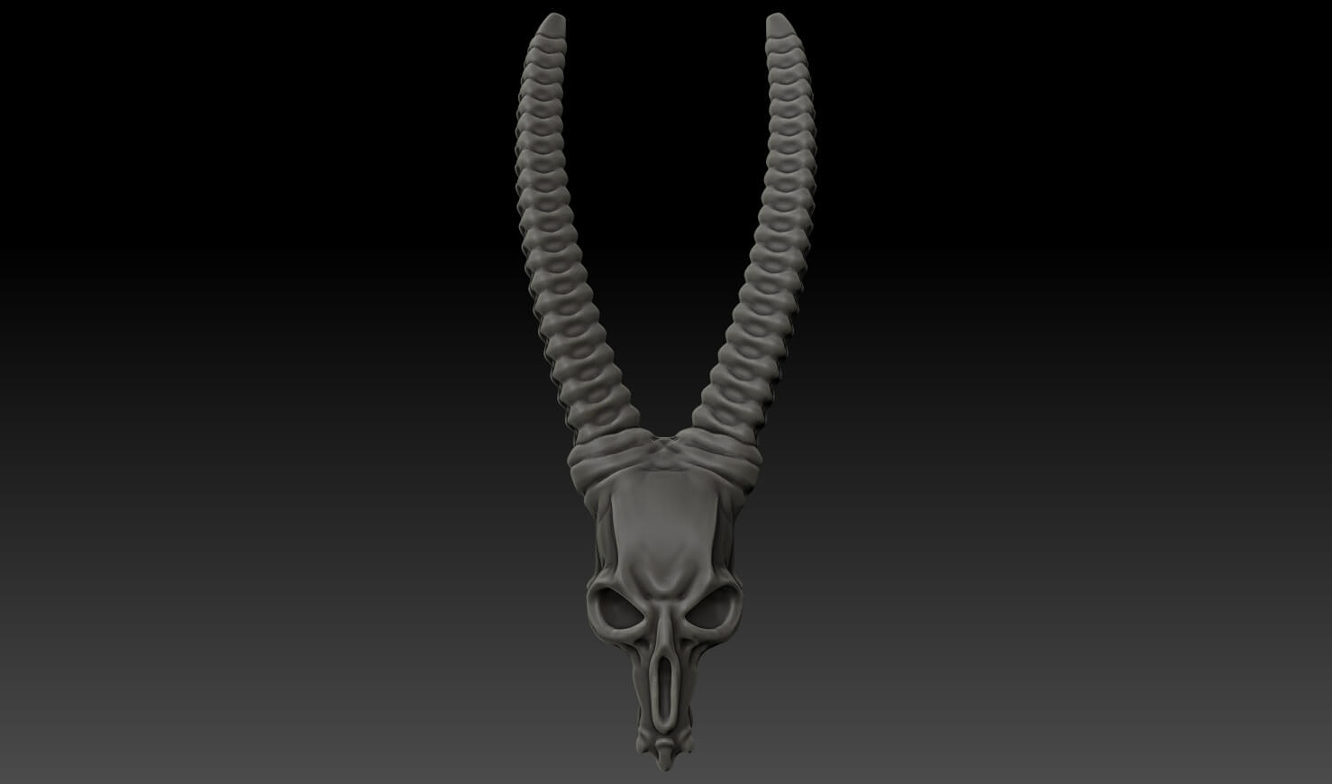 Horned Skulls Set - 3D Model by PRiNG