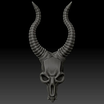 Horned Skulls Set - 3D Model by PRiNG