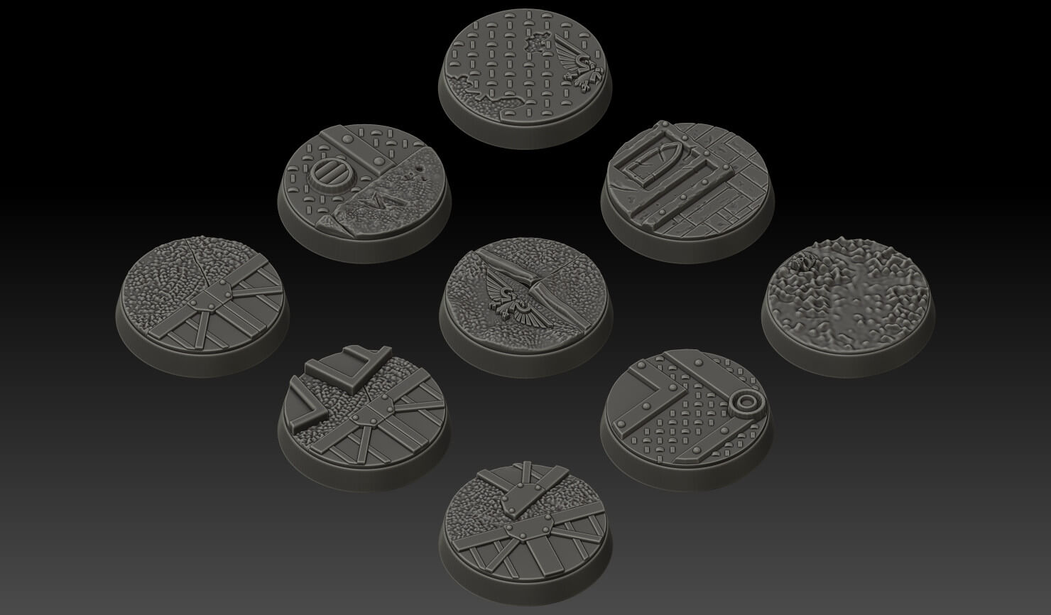 Sector Imperialis - 40mm Bases 3D Model by PRiNG