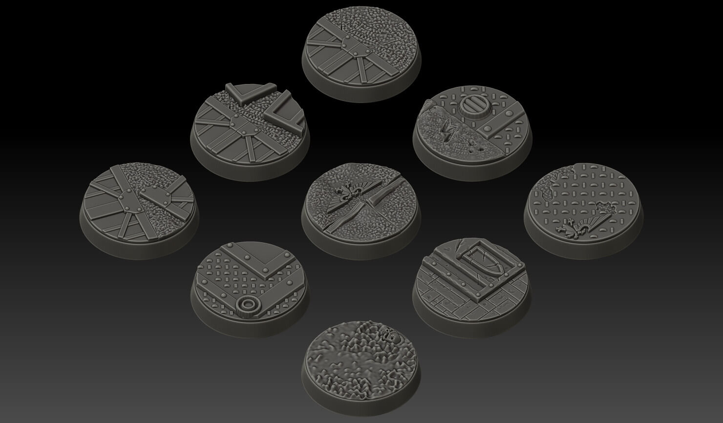 Sector Imperialis - 40mm Bases 3D Model by PRiNG