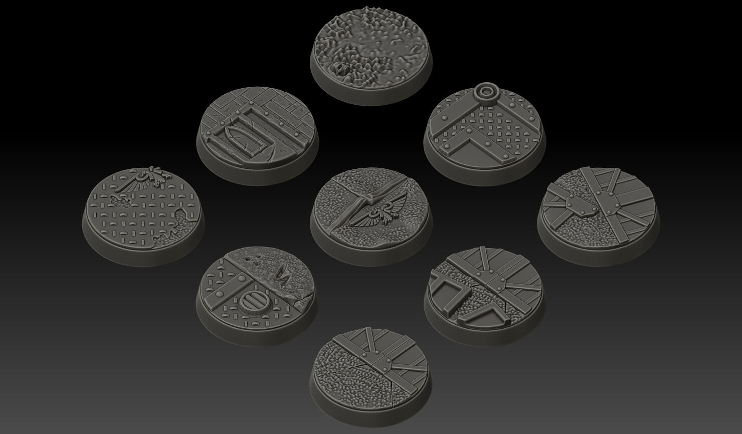 Sector Imperialis - 40mm Bases 3D Model by PRiNG