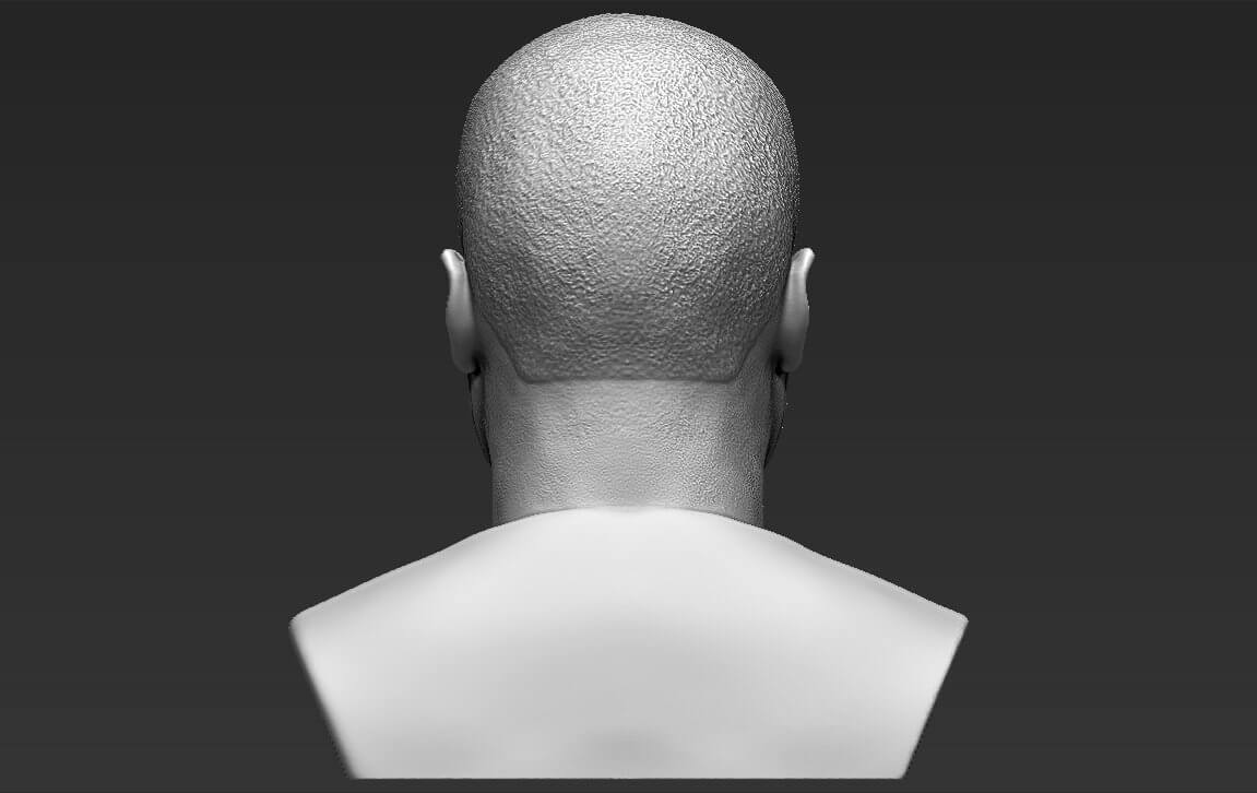 50 Cent Bust - 3D Print Model by PrintedReality