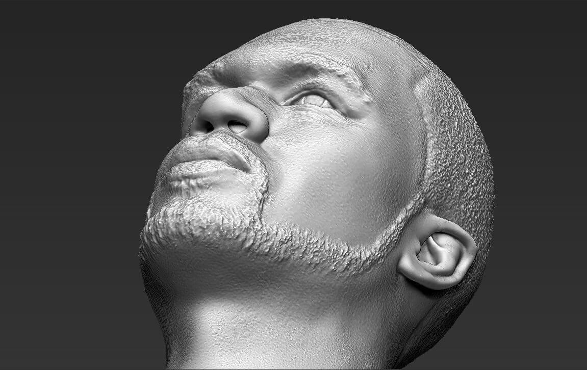50 Cent Bust - 3D Model by PrintedReality
