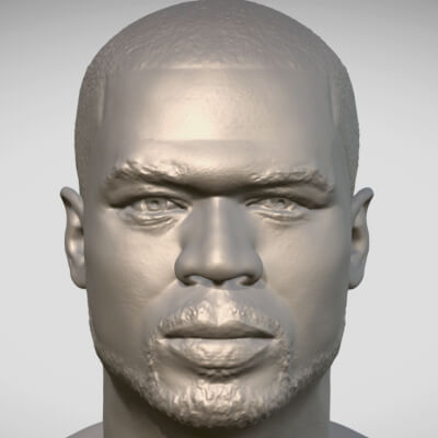 50 Cent Bust for 3D Printing by PrintedReality