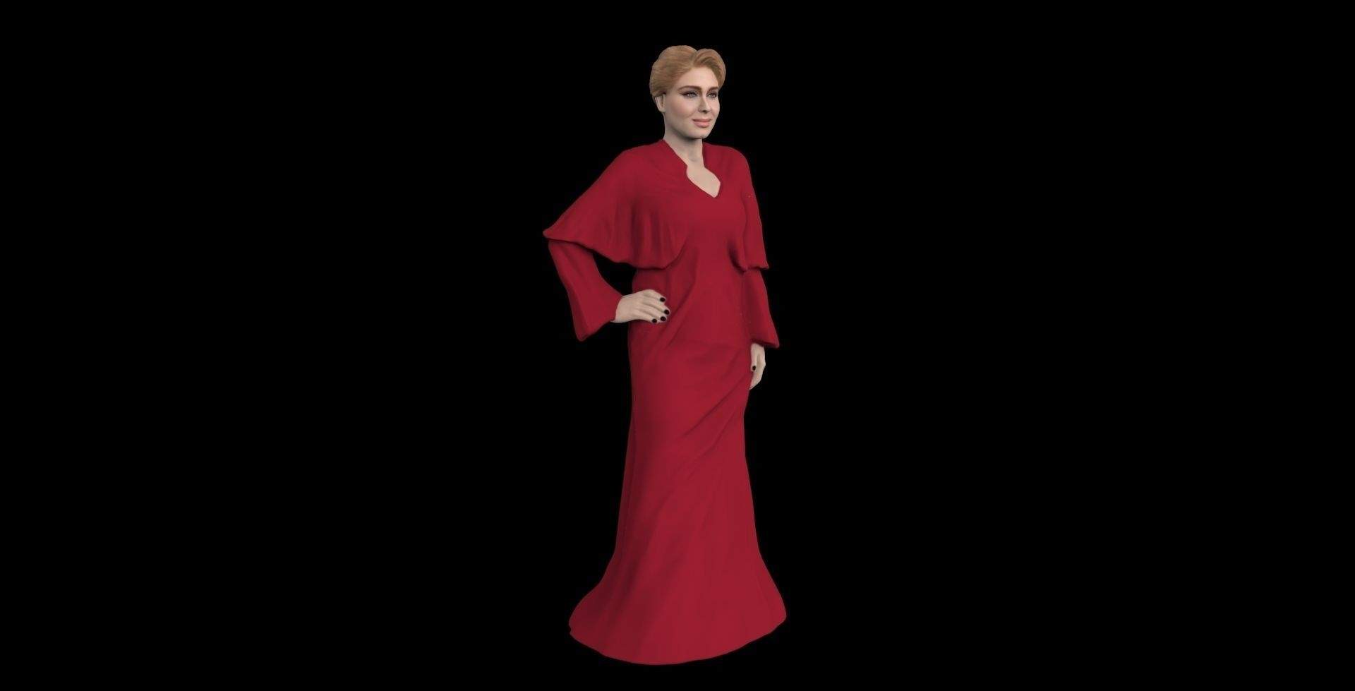 Adele (Full Color) - 3D Model by PrintedReality