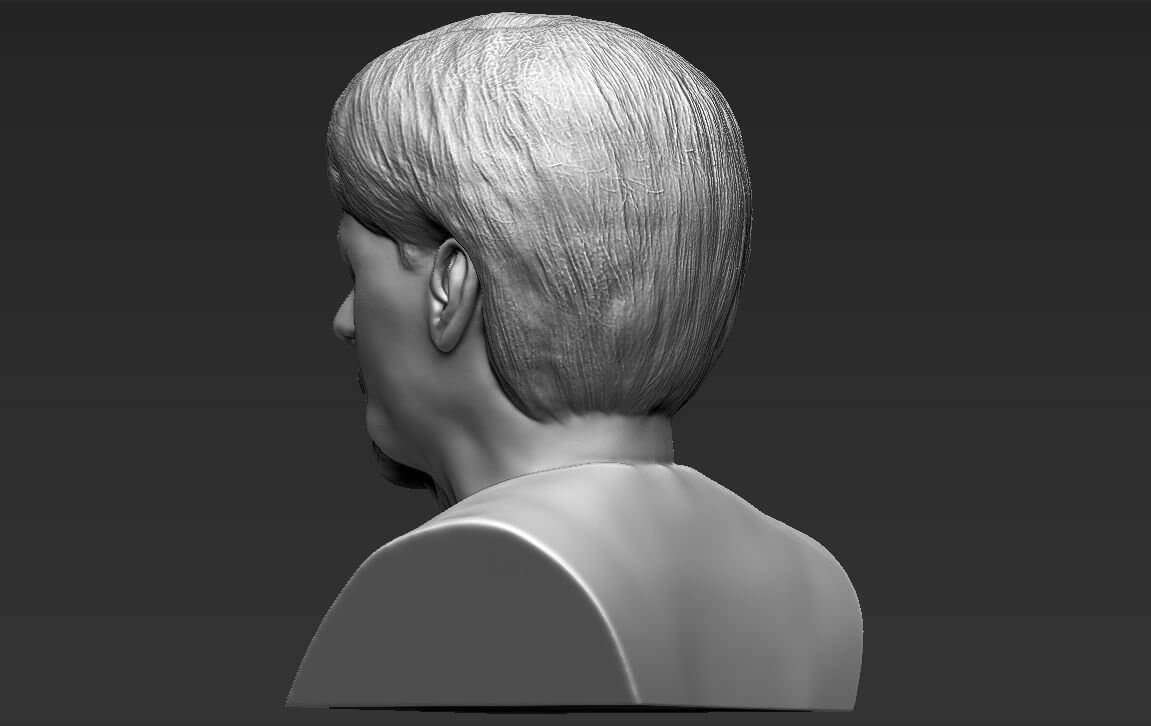 Angela Merkel Bust (Full Color) - 3D Model by PrintedReality
