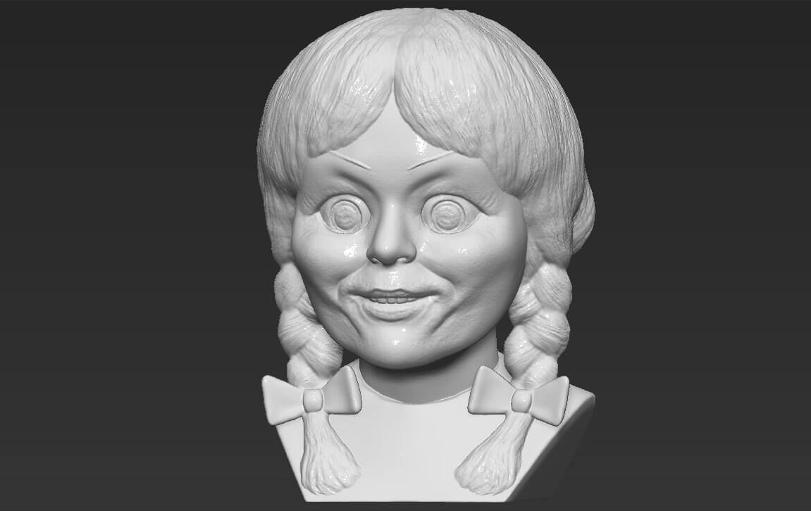 Annabelle Bust - 3D Model by PrintedReality