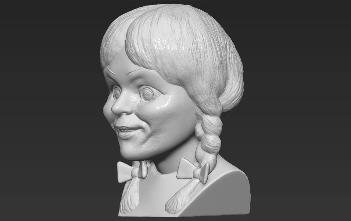 Annabelle Bust - 3D Model by PrintedReality