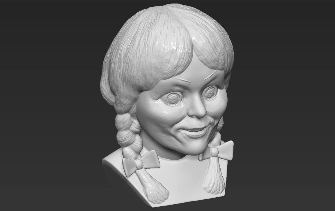 Annabelle Bust - 3D Model by PrintedReality