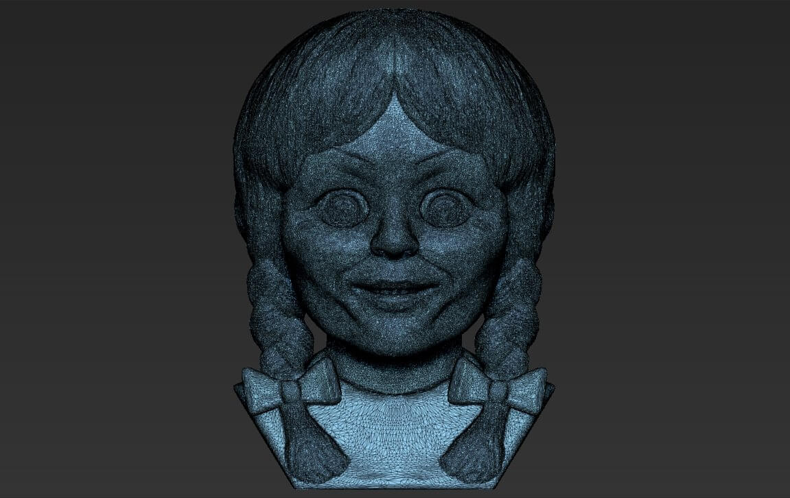 Annabelle Bust - 3D Model by PrintedReality