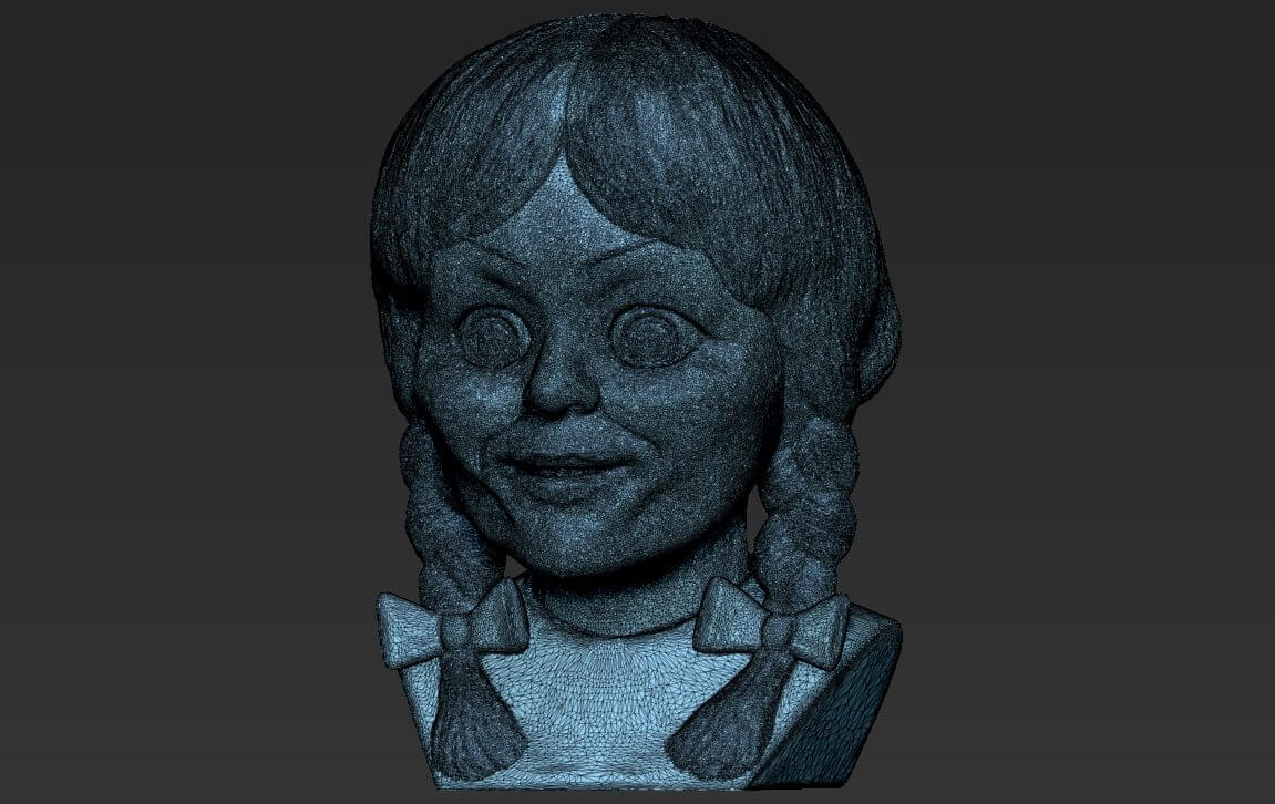 Annabelle Bust - 3D Model by PrintedReality