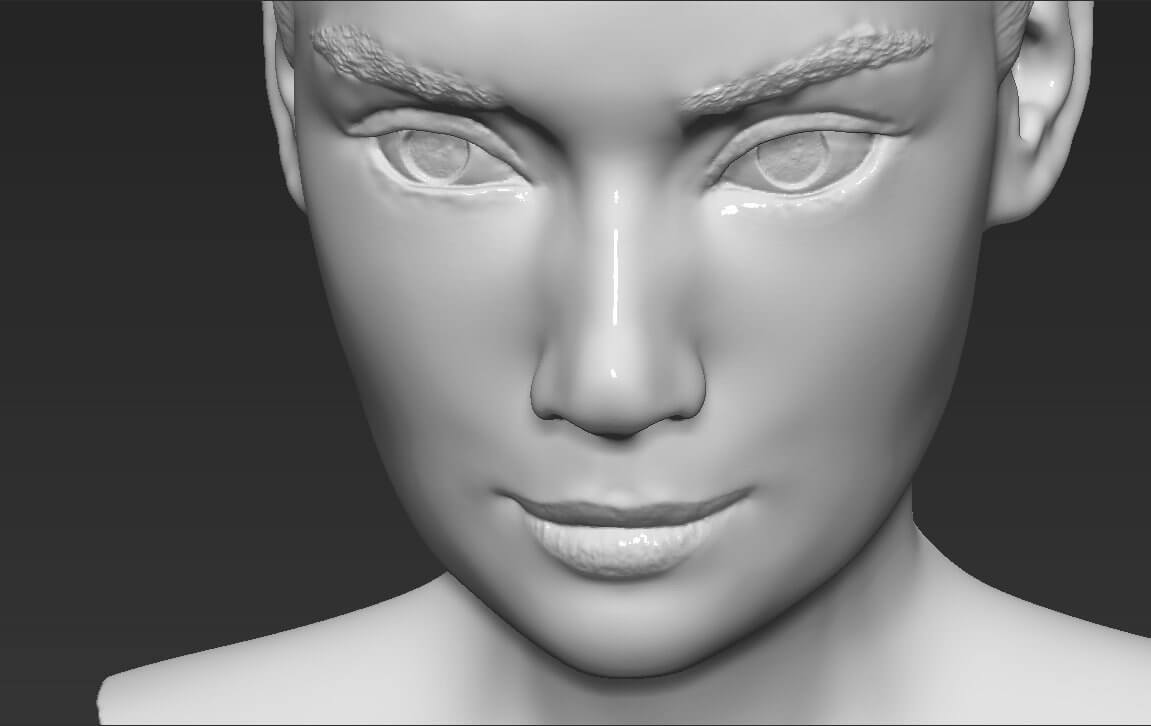 Audrey Hepburn Bust - 3D Model by PrintedReality