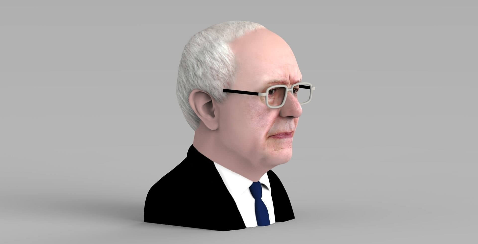 Bernie Sanders Bust - 3D Model by PrintedReality