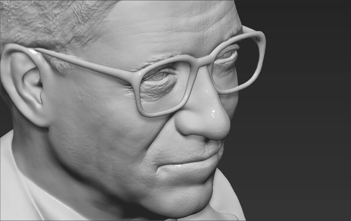 Bill Gates Bust - 3D Model by PrintedReality