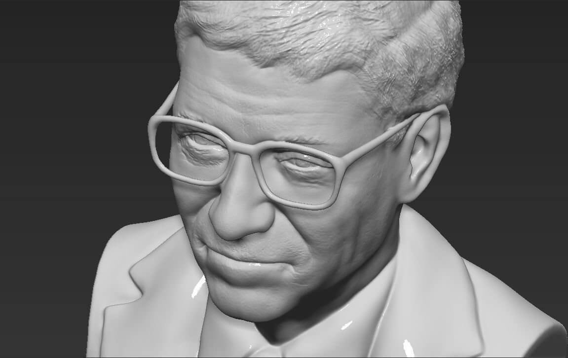 Bill Gates Bust - 3D Model by PrintedReality