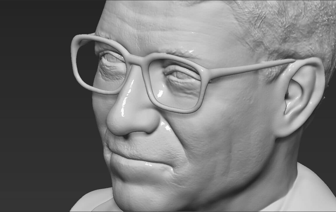 Bill Gates Bust (Full Color) - 3D Model by PrintedReality
