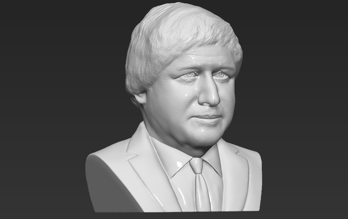 Boris Johnson Bust - 3D Model by PrintedReality