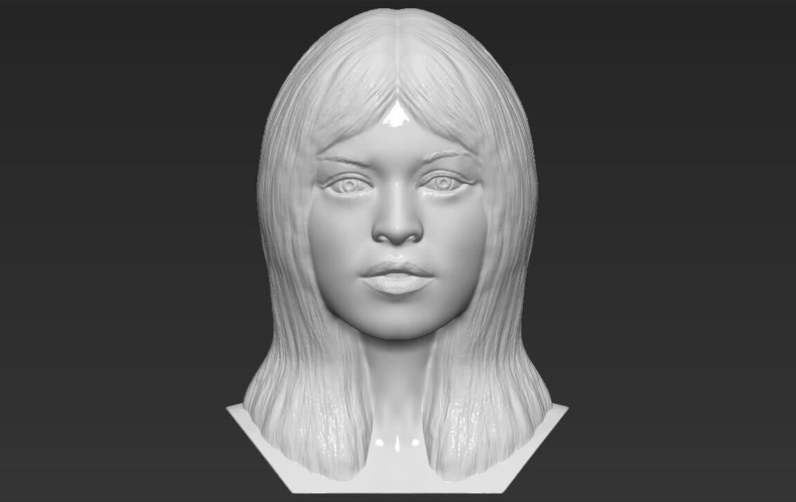 Brigitte Bardot Bust - 3D Print Model by PrintedReality