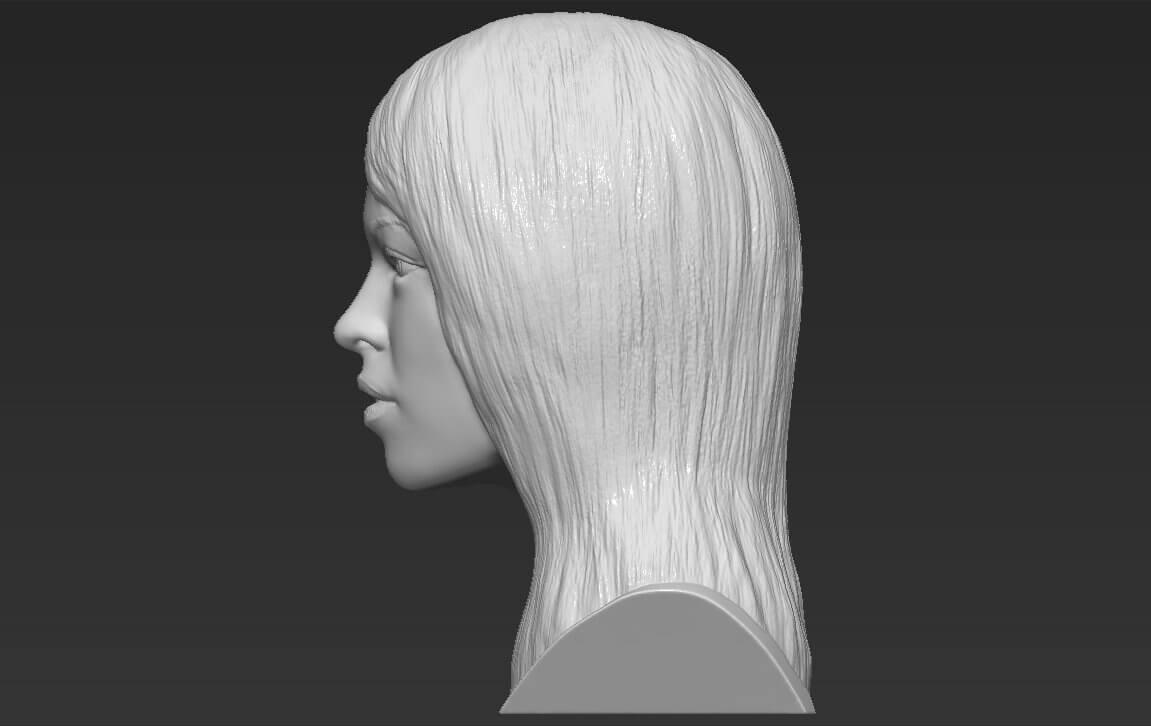 Brigitte Bardot Bust - 3D Model by PrintedReality