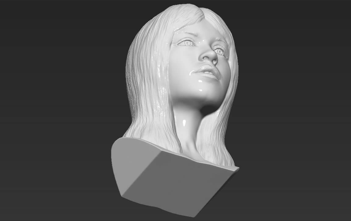 Brigitte Bardot Bust - 3D Model by PrintedReality