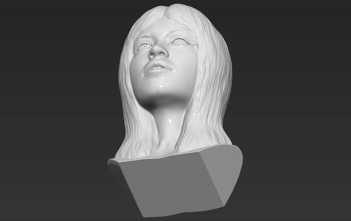 Brigitte Bardot Bust - 3D Model by PrintedReality