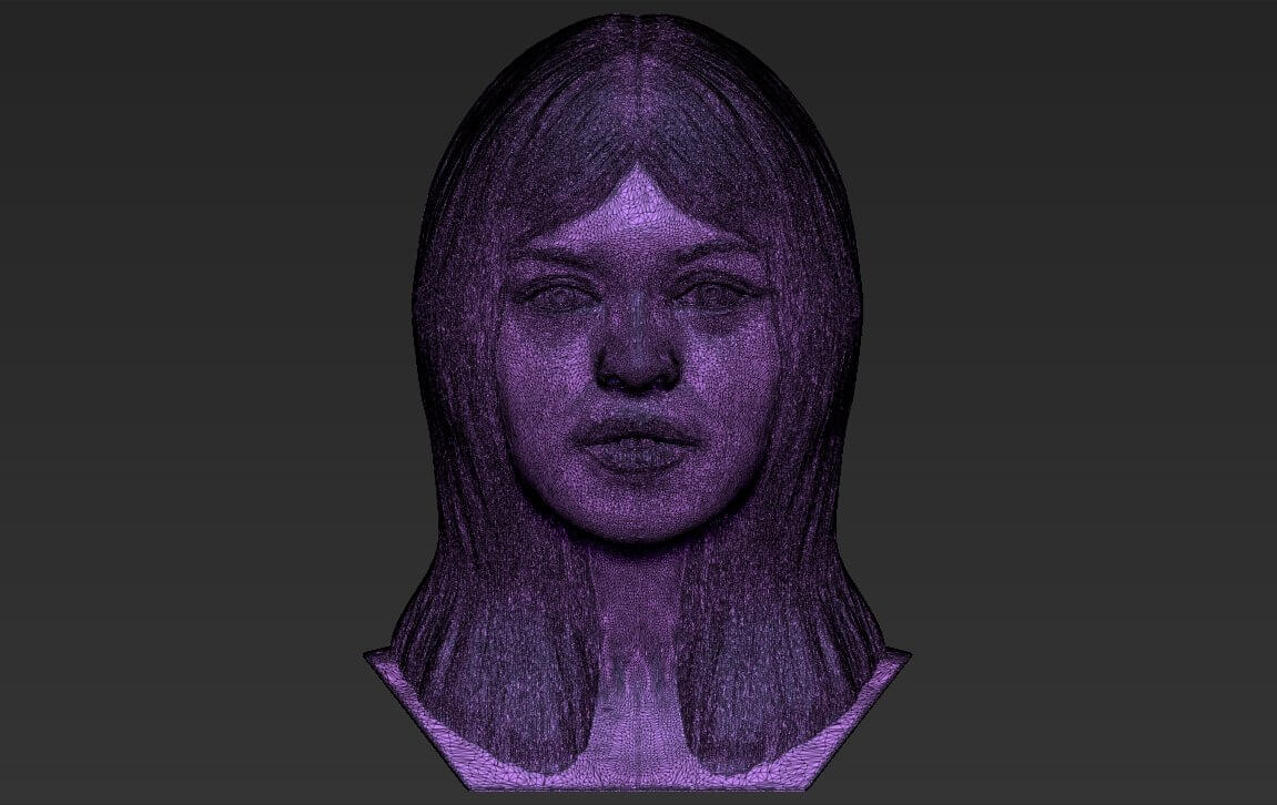 Brigitte Bardot Bust - 3D Model by PrintedReality