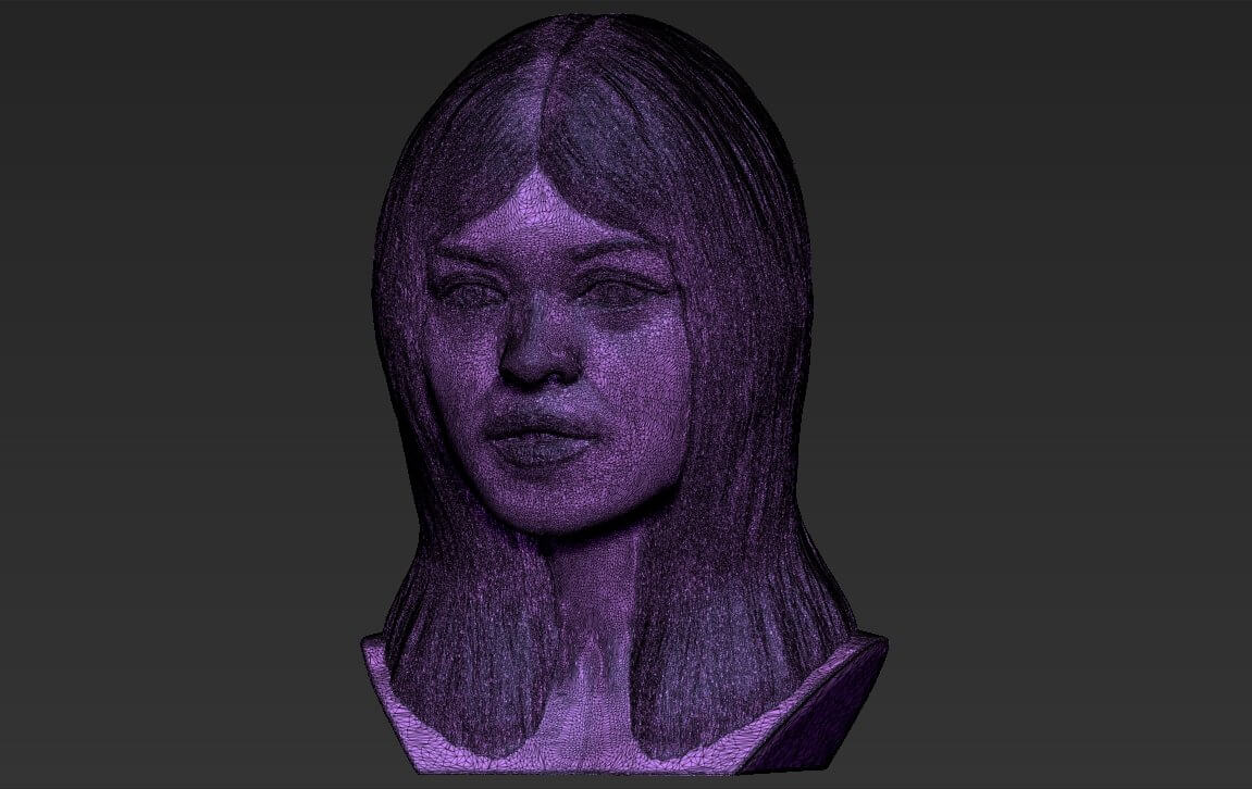 Brigitte Bardot Bust - 3D Model by PrintedReality