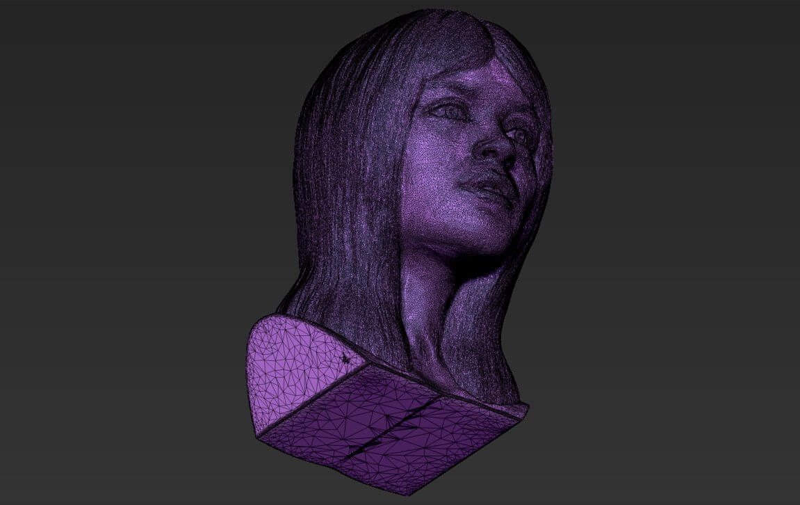 Brigitte Bardot Bust - 3D Model by PrintedReality