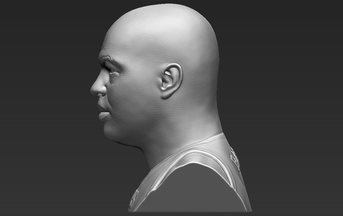 Charles Barkley Bust - 3D Model by PrintedReality