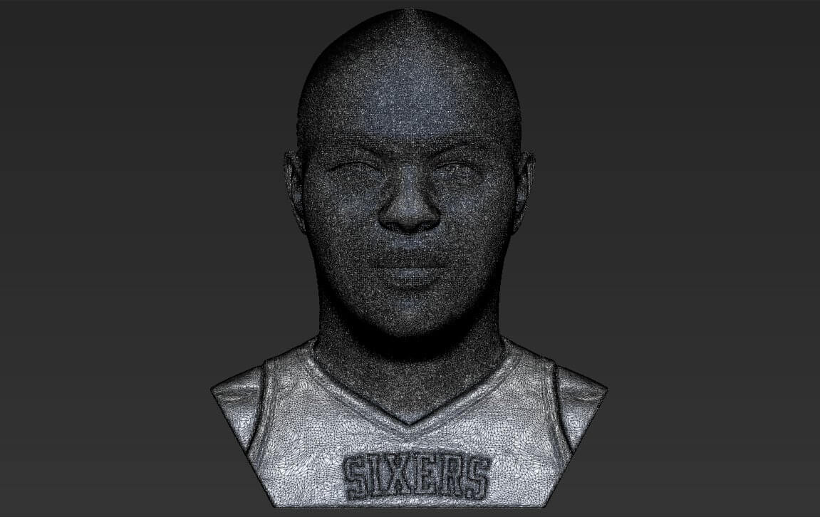 Charles Barkley Bust - 3D Model by PrintedReality