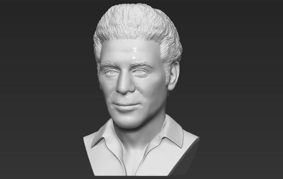 Cosmo Kramer from Seinfeld Bust - 3D Print Model by PrintedReality