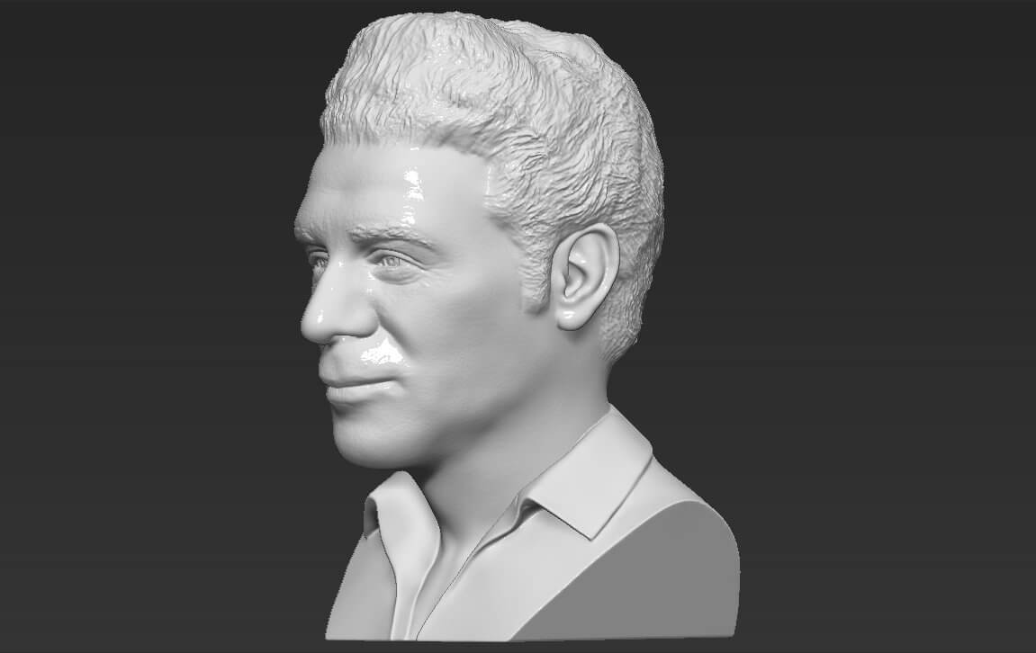 Cosmo Kramer from Seinfeld Bust - 3D Model by PrintedReality