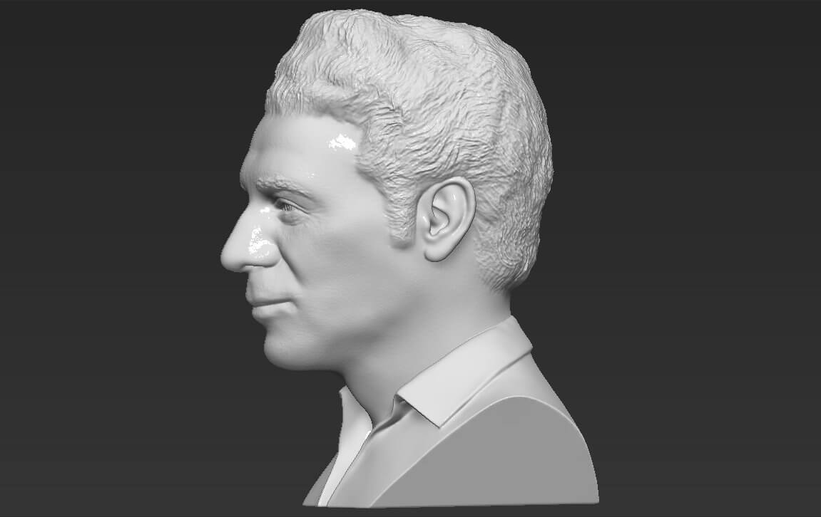 Cosmo Kramer from Seinfeld Bust - 3D Model by PrintedReality