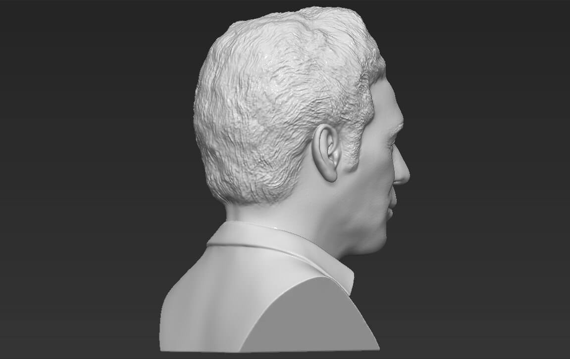 Cosmo Kramer from Seinfeld Bust - 3D Print Model by PrintedReality