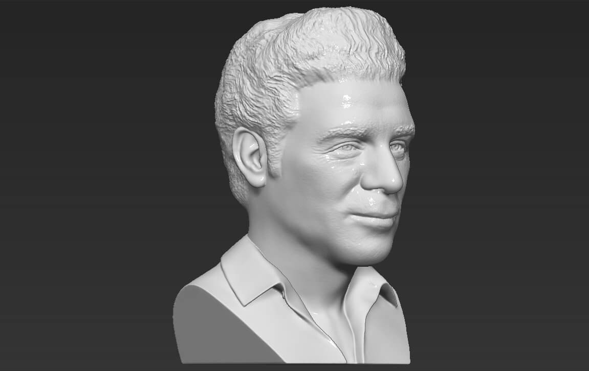 Cosmo Kramer from Seinfeld Bust - 3D Model by PrintedReality